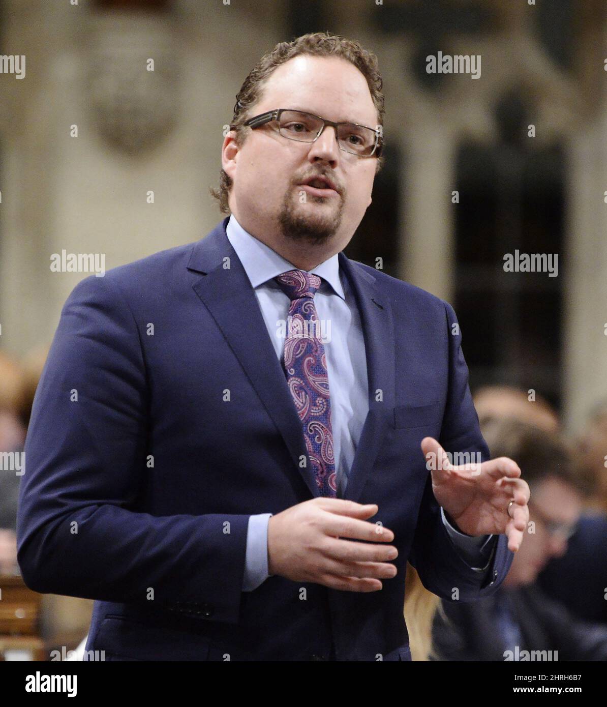 Conservative MP Mark Strahl rises during question period in the House ...