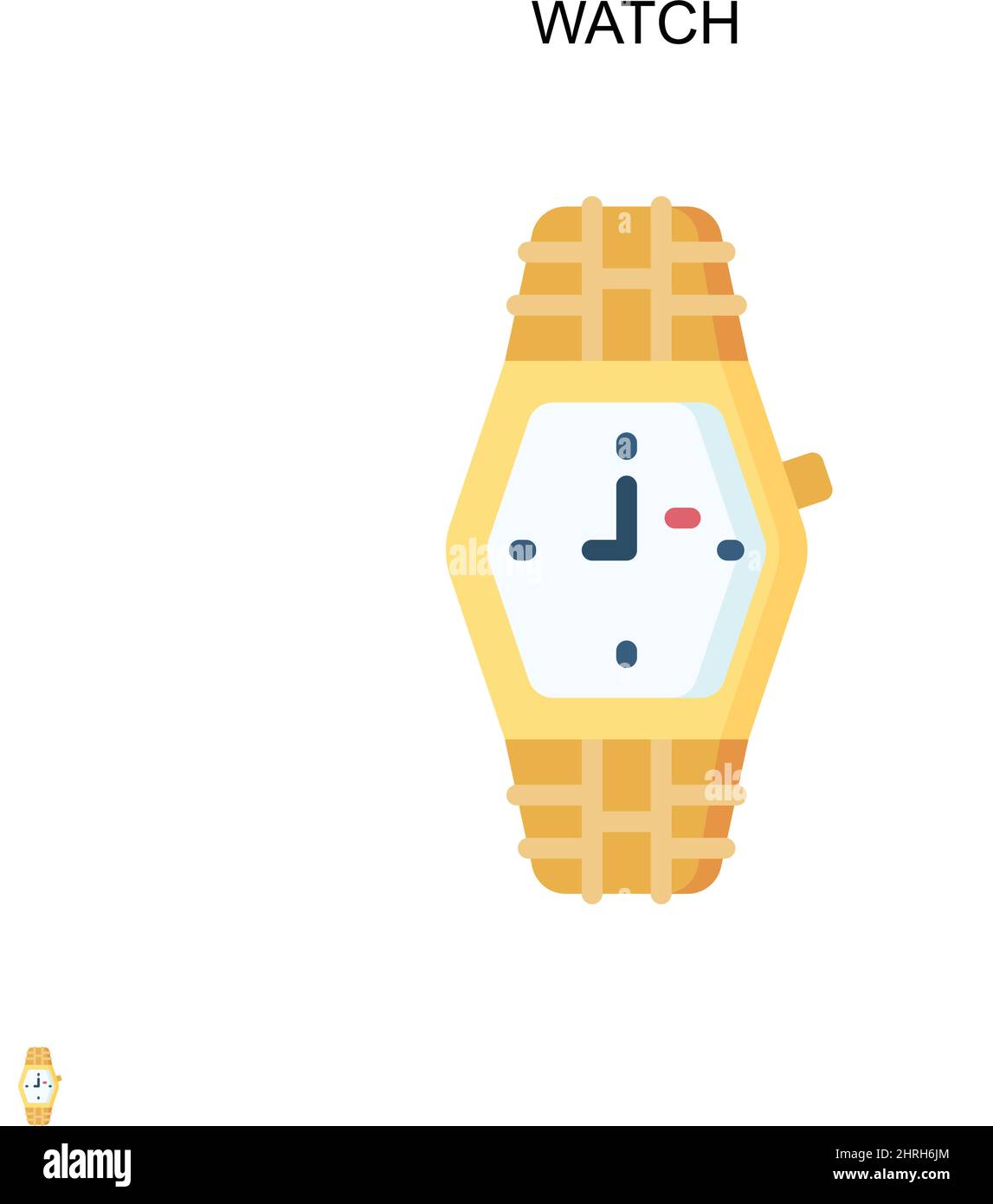 Watch Simple vector icon. Illustration symbol design template for web ...