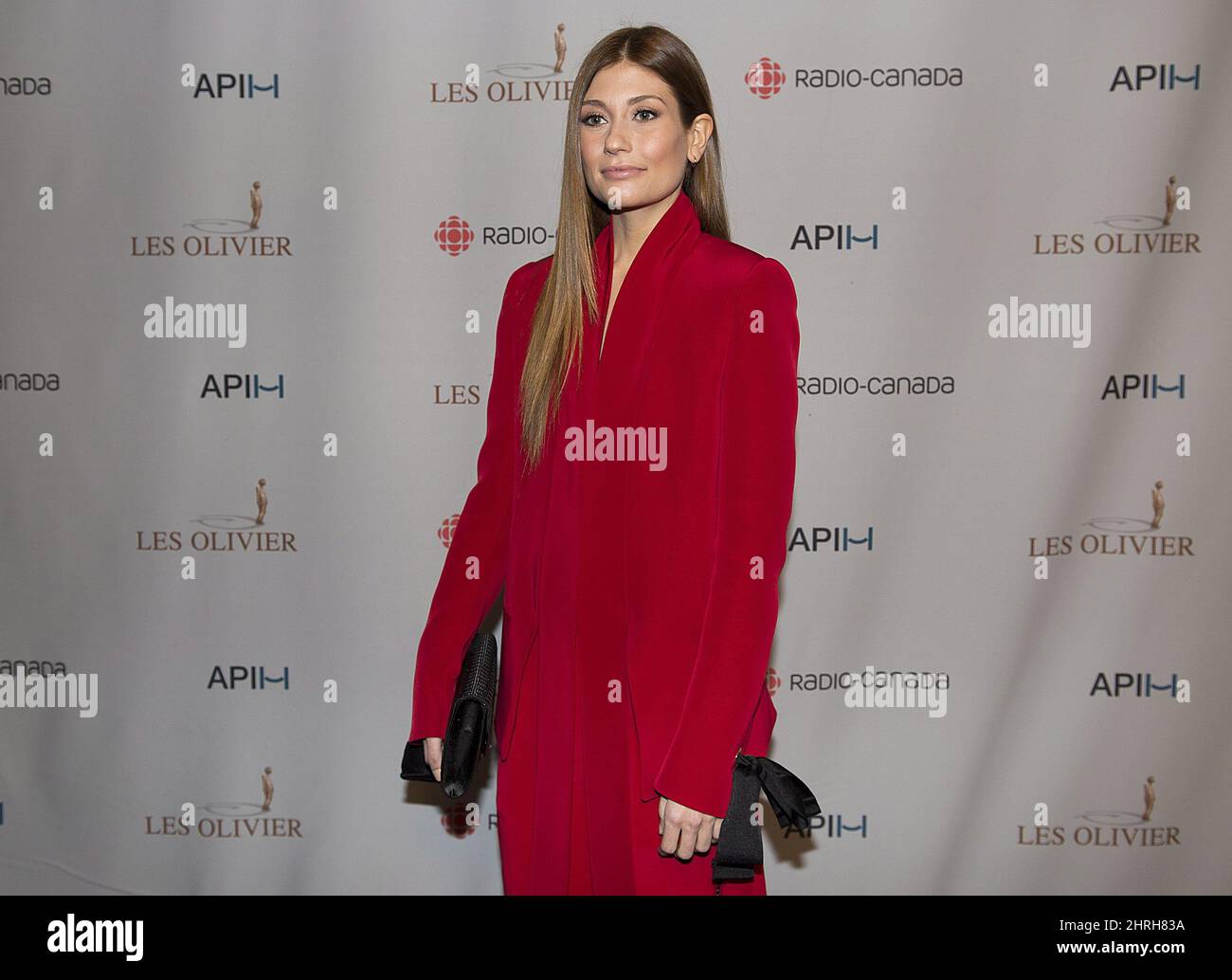 Katherine Levac arrives at the Gala Olivier awards ceremony in Montreal ...