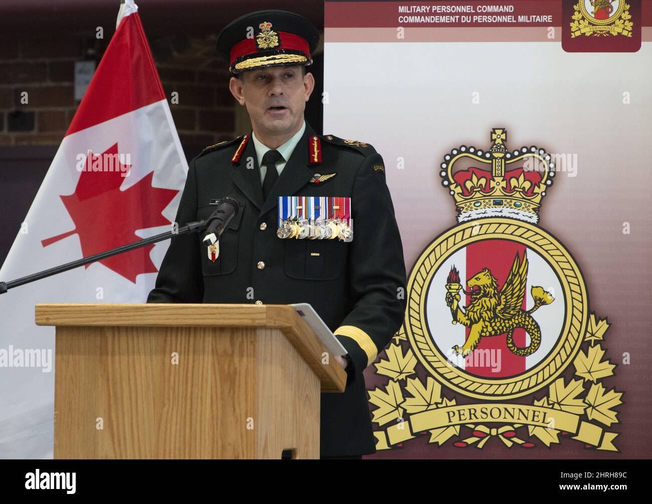 Brig.-Gen. Mark Misener speaks after taking command of the Canadian ...