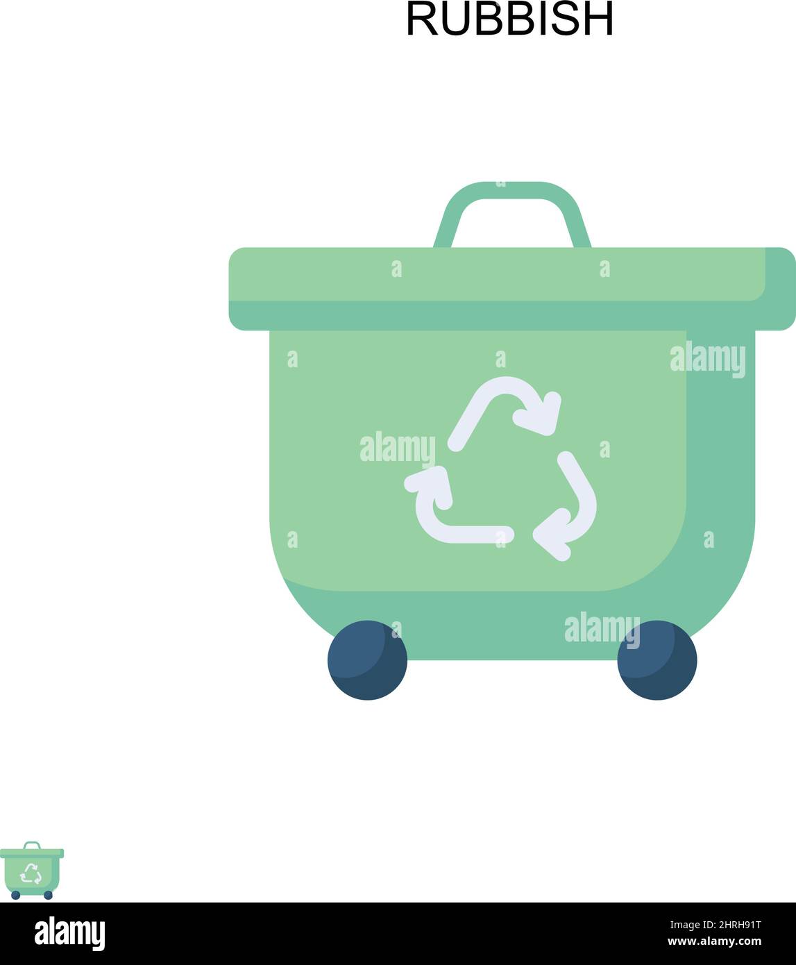 Garbage truck icon simple hi-res stock photography and images - Alamy