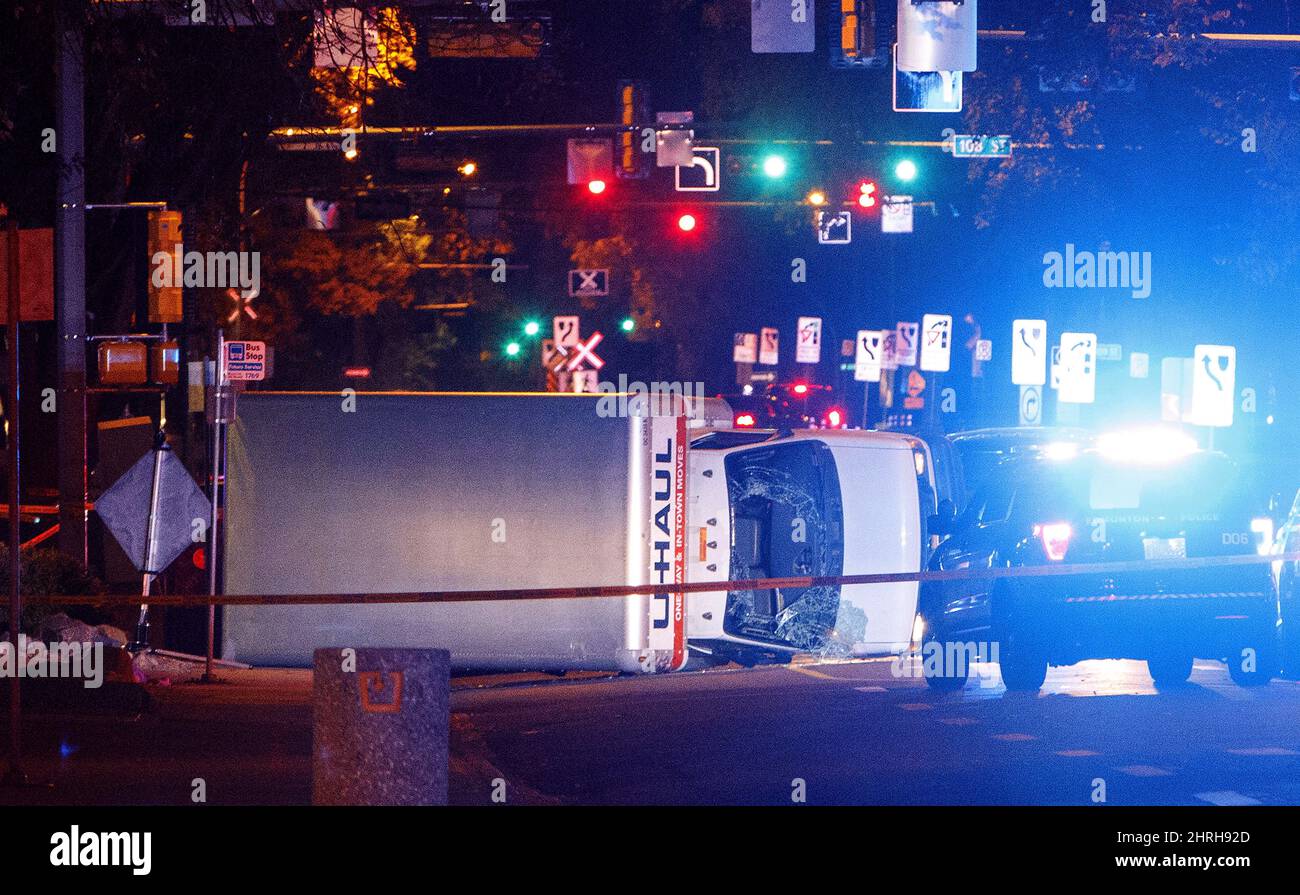 Flipped truck High Resolution Stock Photography and Images - Alamy