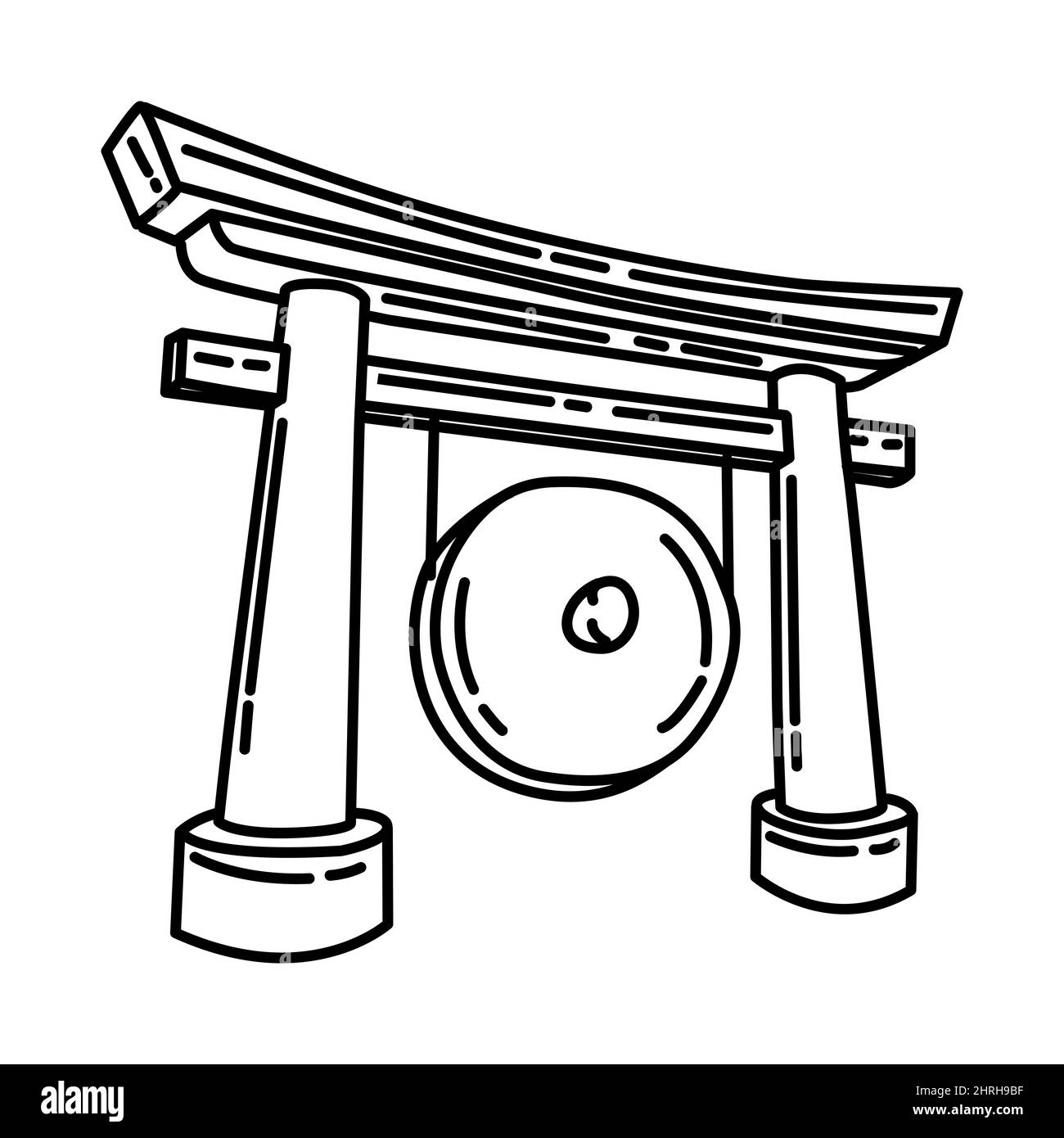 Gong Centrepiece Part of Chinese New Year Traditional Costume and ...