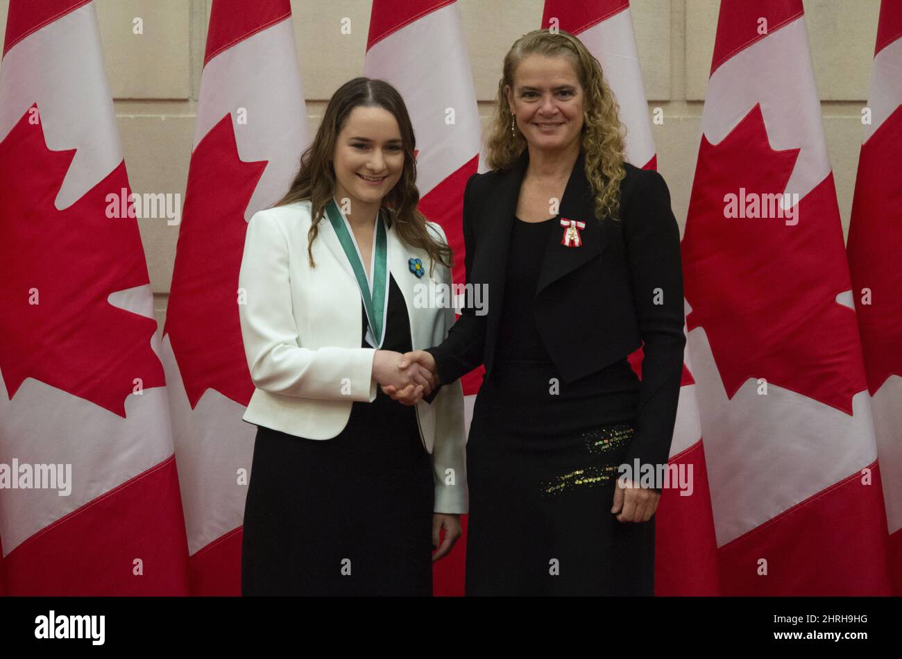Governor General Julie Payette presents the Governor General's Awards in Commemoration of the ...