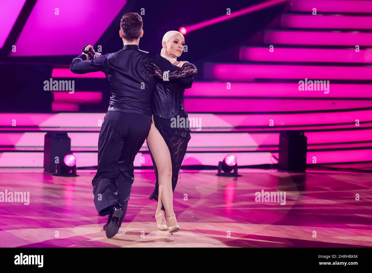 Cologne, Germany. 25th Feb, 2022. Michelle, singer, and Christian ...
