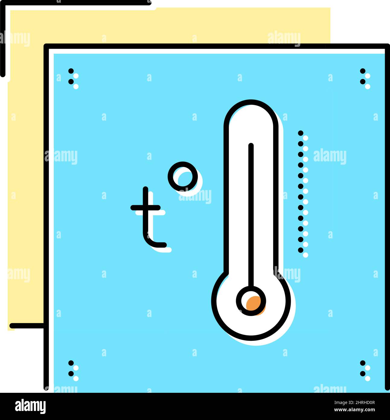 temperature preserving layer color icon vector illustration Stock ...