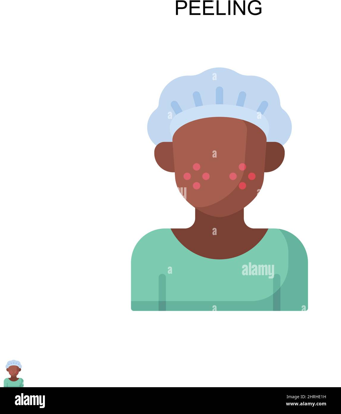 Peeling Simple vector icon. Illustration symbol design template for web ...