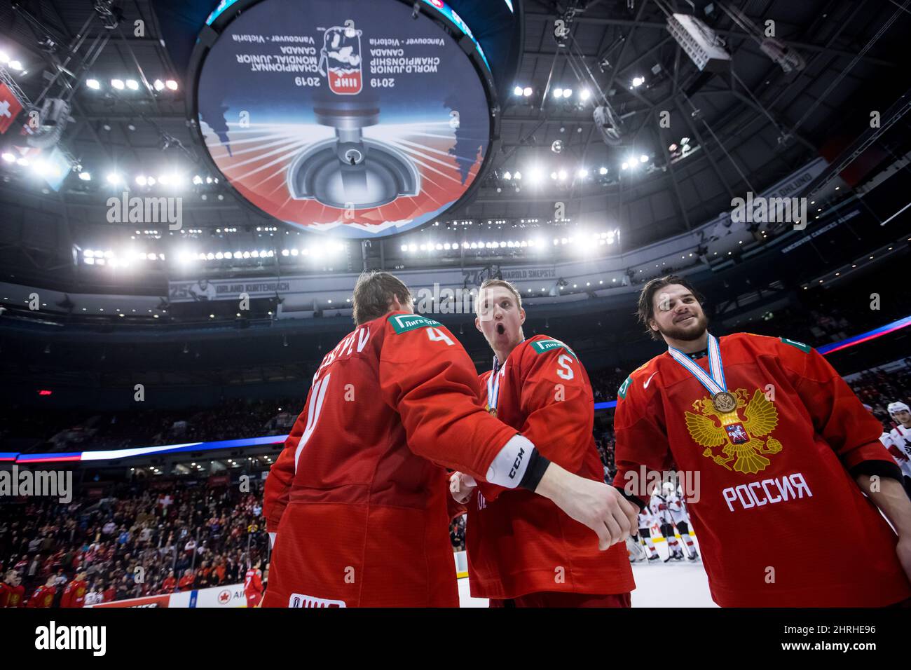 Russia's Alexander Alexeyev, from left to right, Dmitri Samorukov and ...