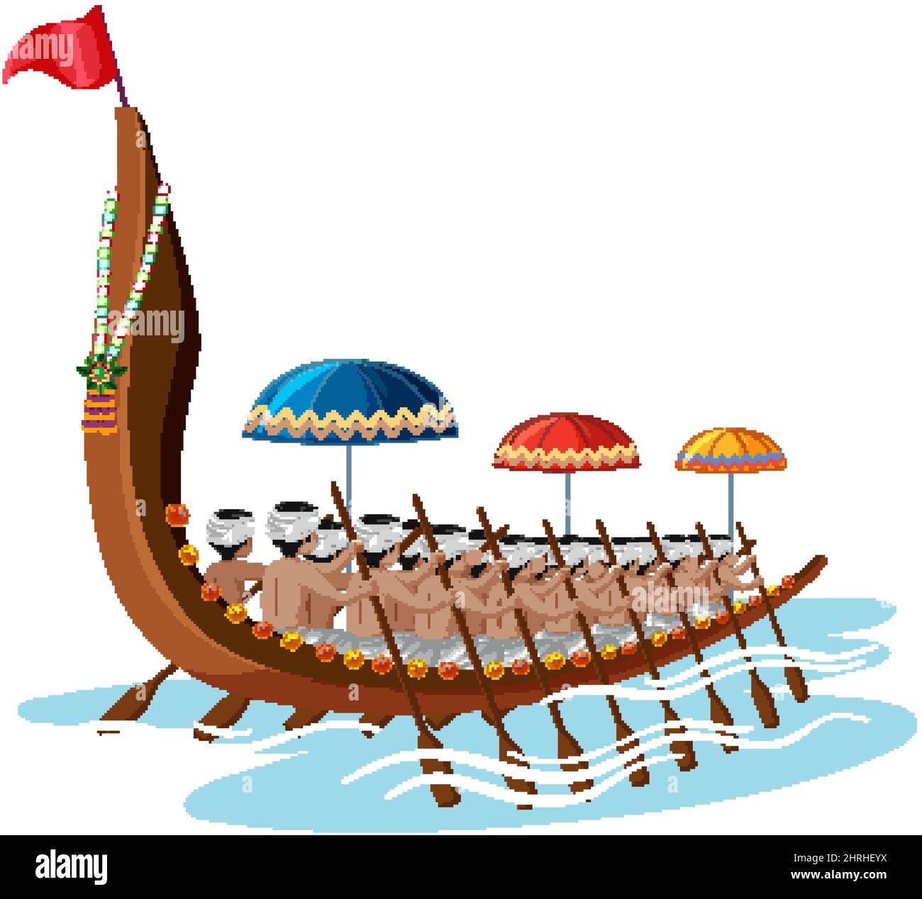 Rowing rowboat Cut Out Stock Images & Pictures - Alamy