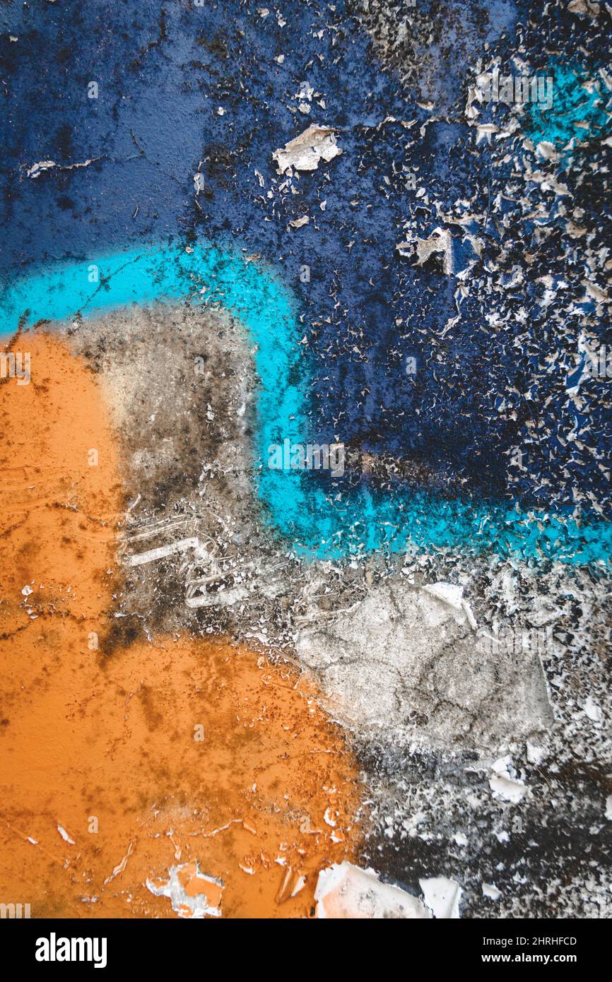 Vertical shot of details of a graffity Stock Photo - Alamy