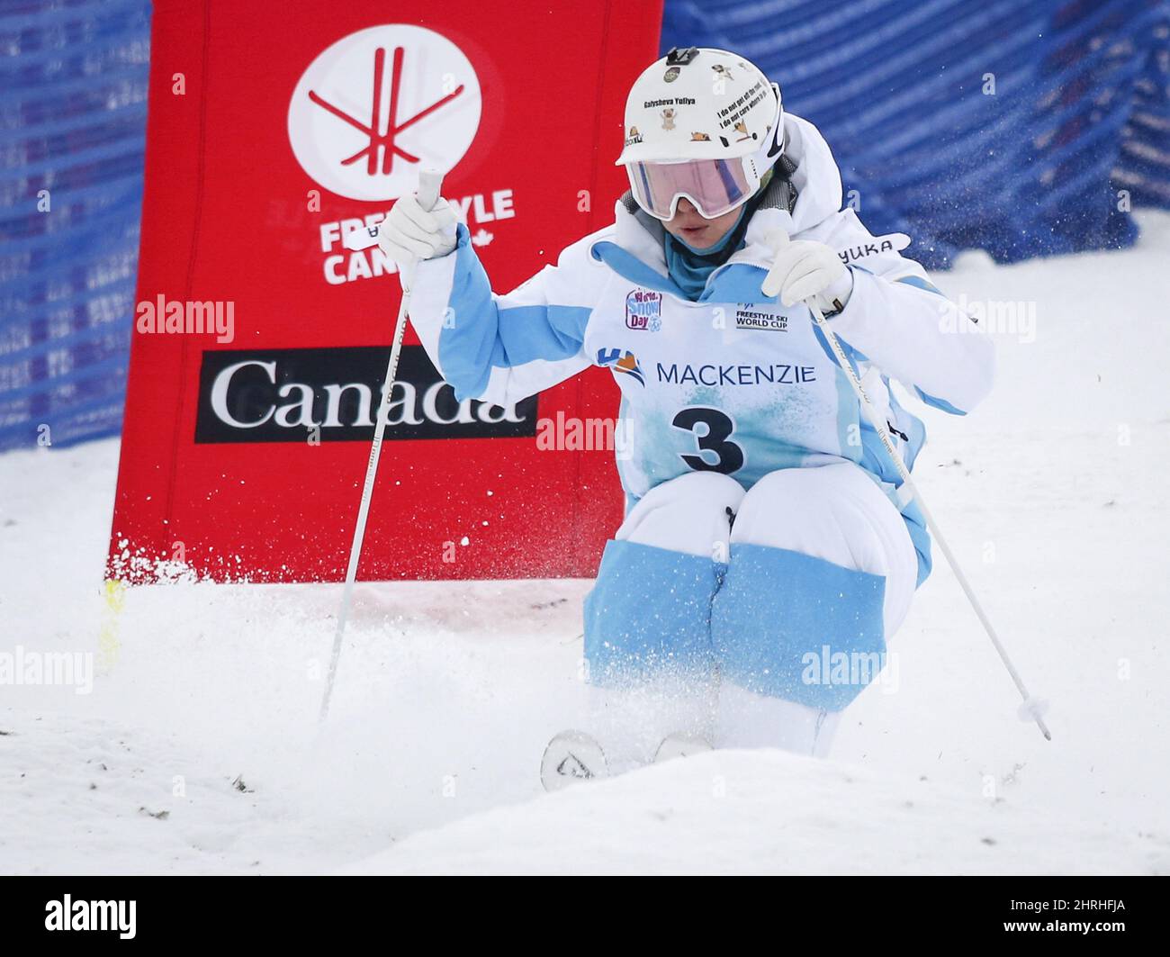 Kazakhstan's Yulia Galysheva competes during the women's World Cup ...