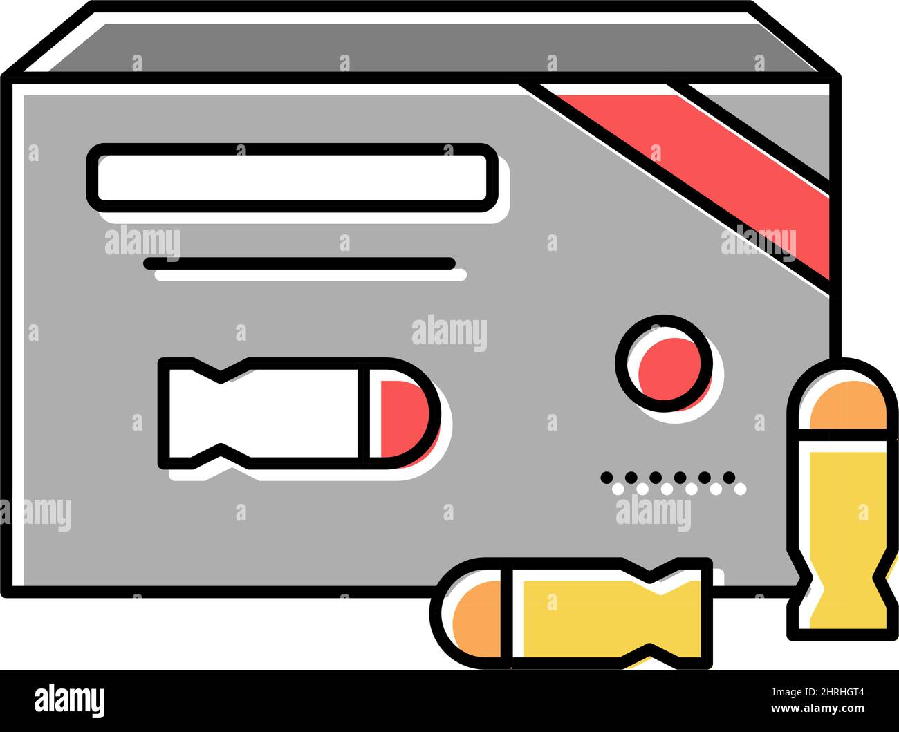 bullet package color icon vector illustration Stock Vector Image & Art ...