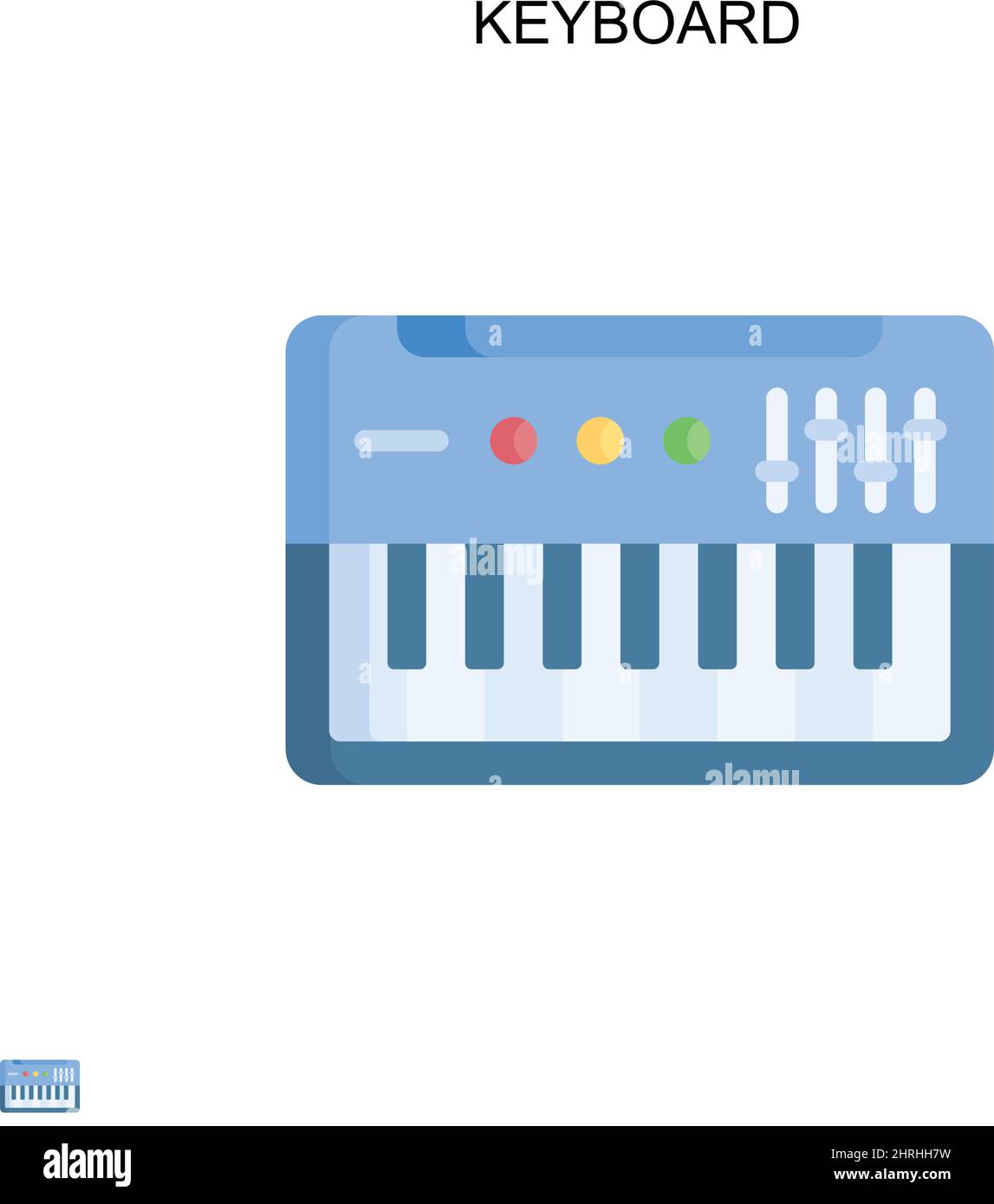 Keyboard Simple vector icon. Illustration symbol design template for web mobile UI element Stock ...