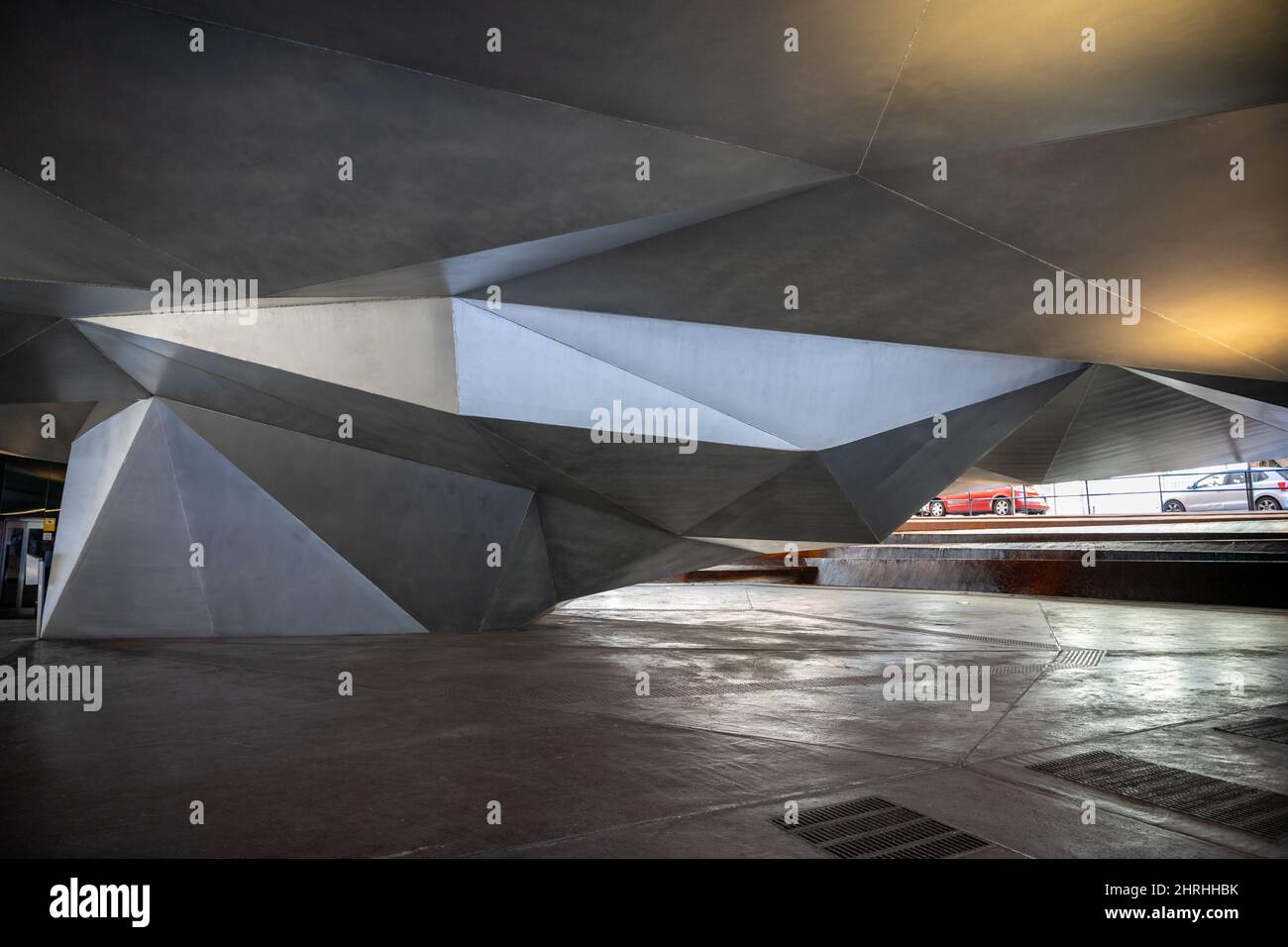 Futuristic interior of CaixaForum Madrid Stock Photo - Alamy