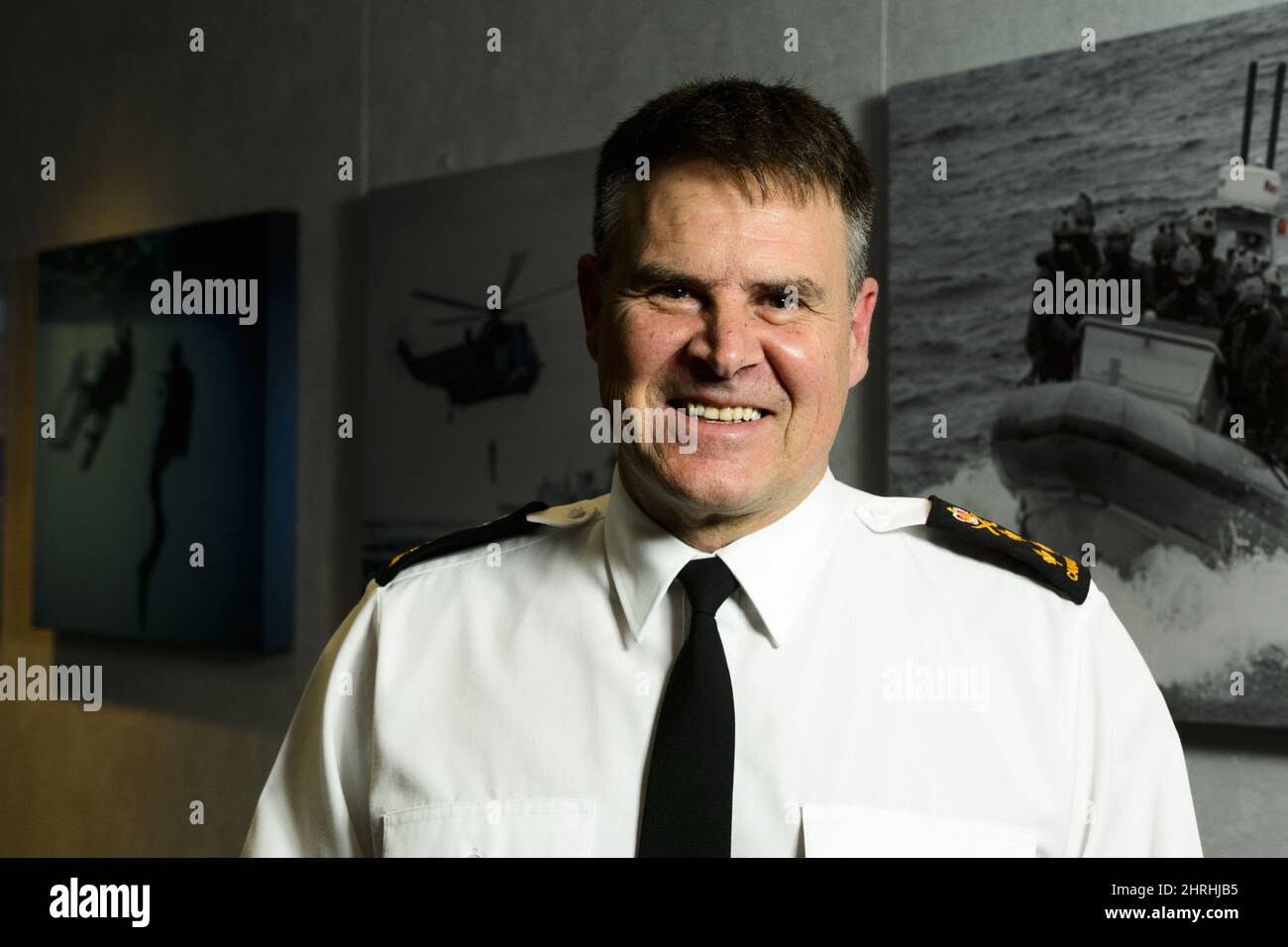 Royal Canadian Navy Vice-Admiral Ron Lloyd poses for a photo at ...
