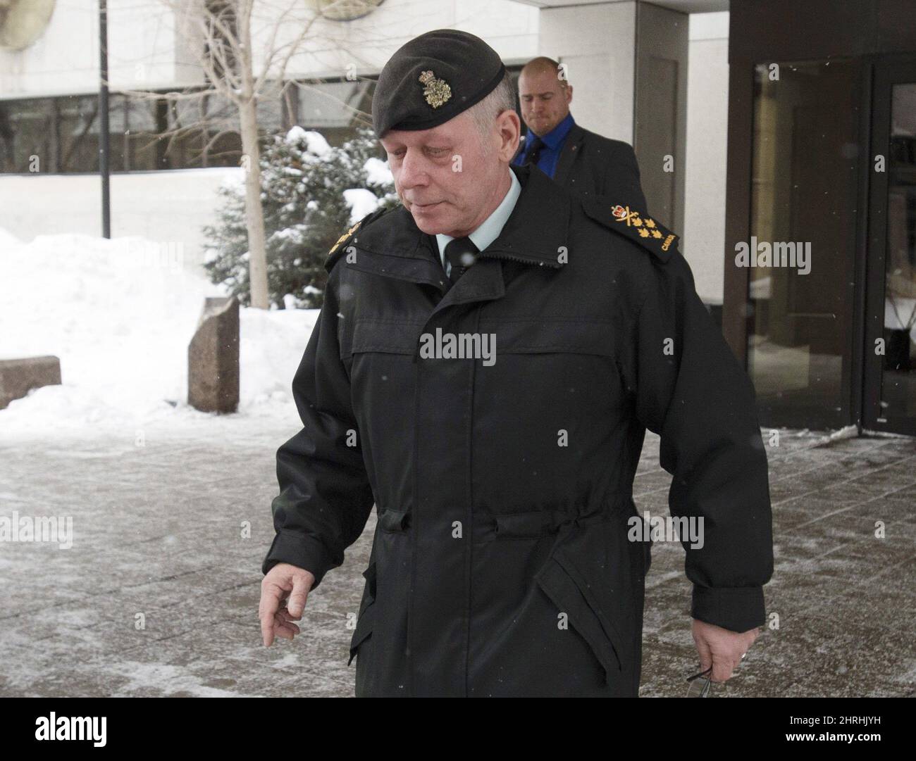 Chief of Defence Staff Jonathan Vance leaves the courthouse in Ottawa ...