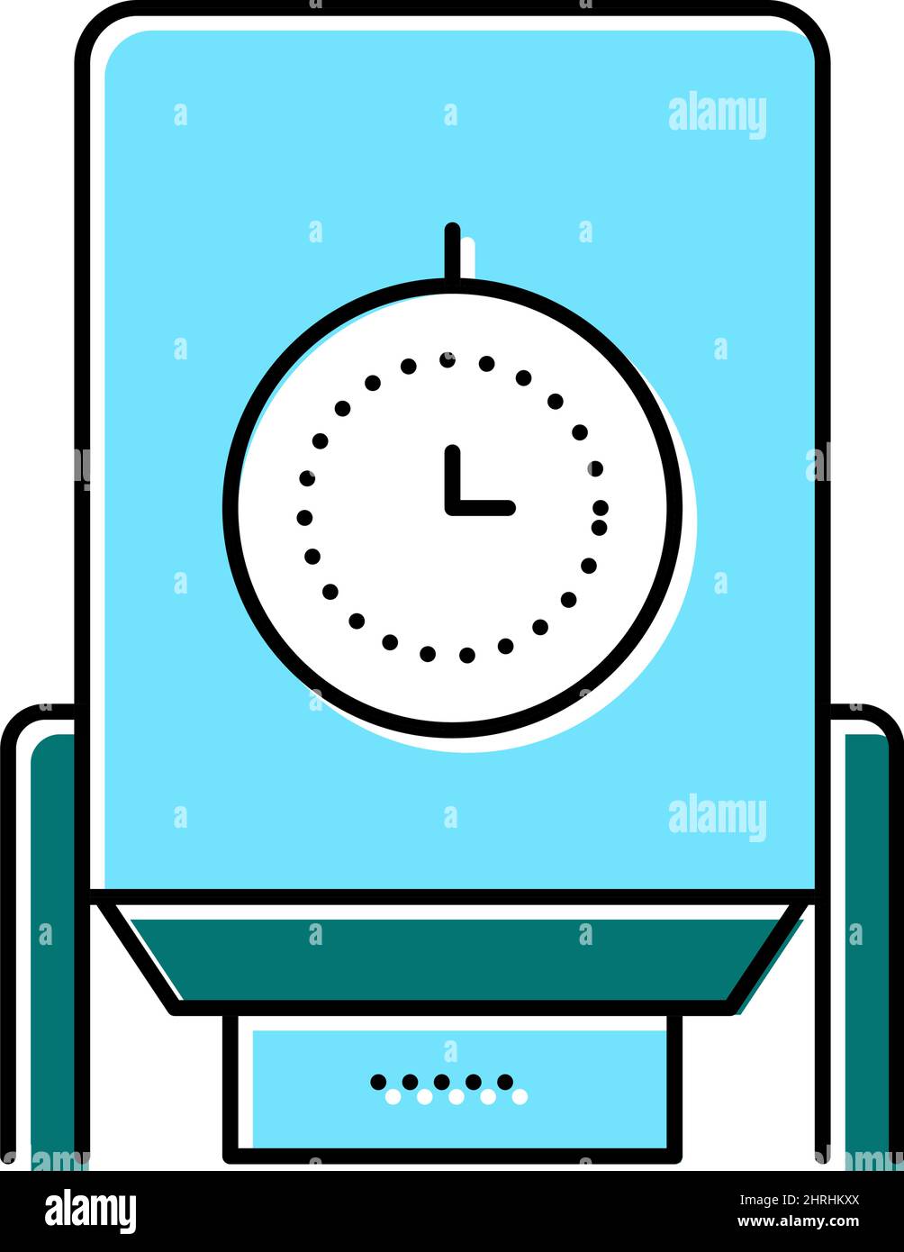 Paper roll machine cutting Stock Vector Images - Alamy