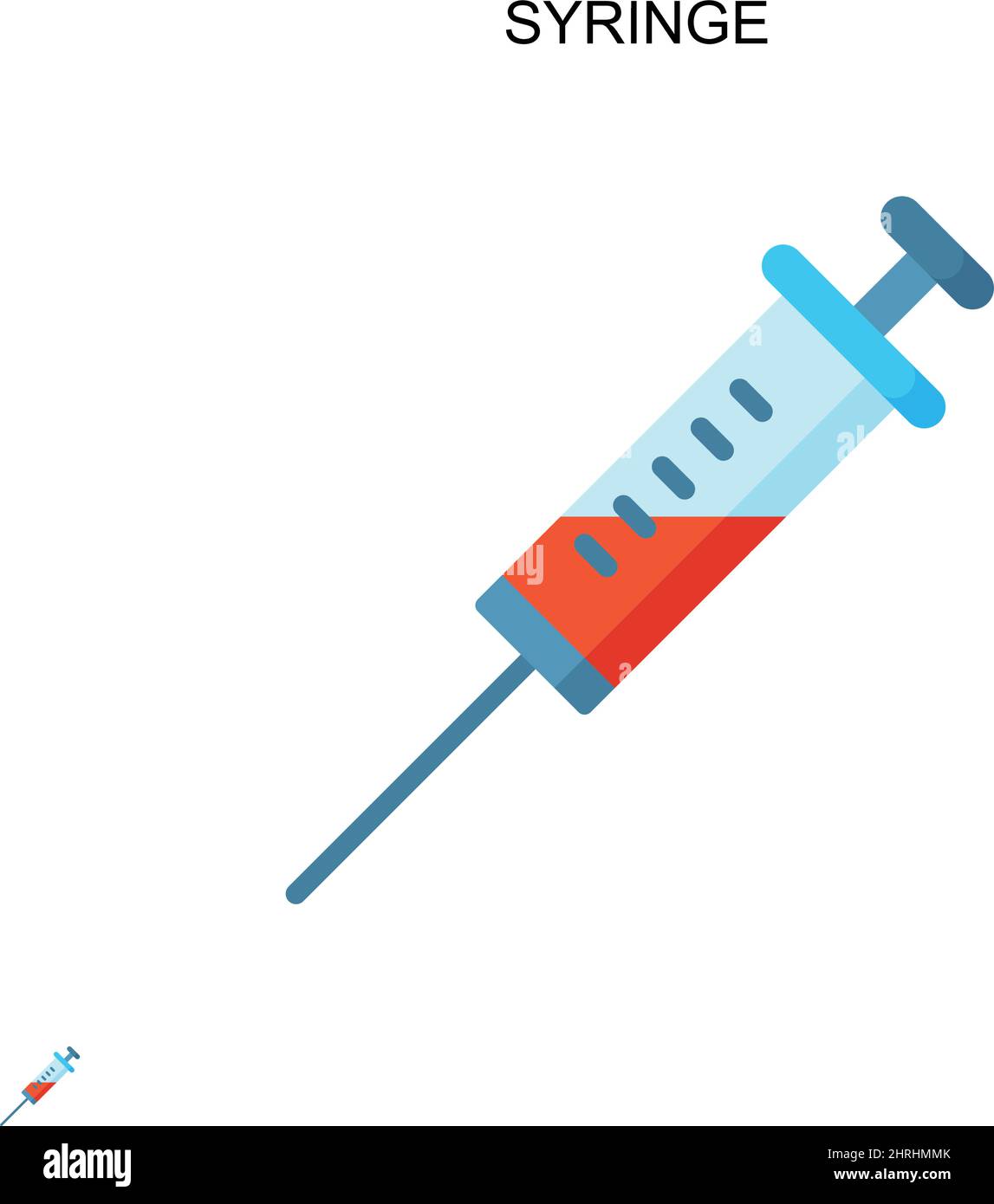 Medical symbol syringe vial vector hi-res stock photography and images ...