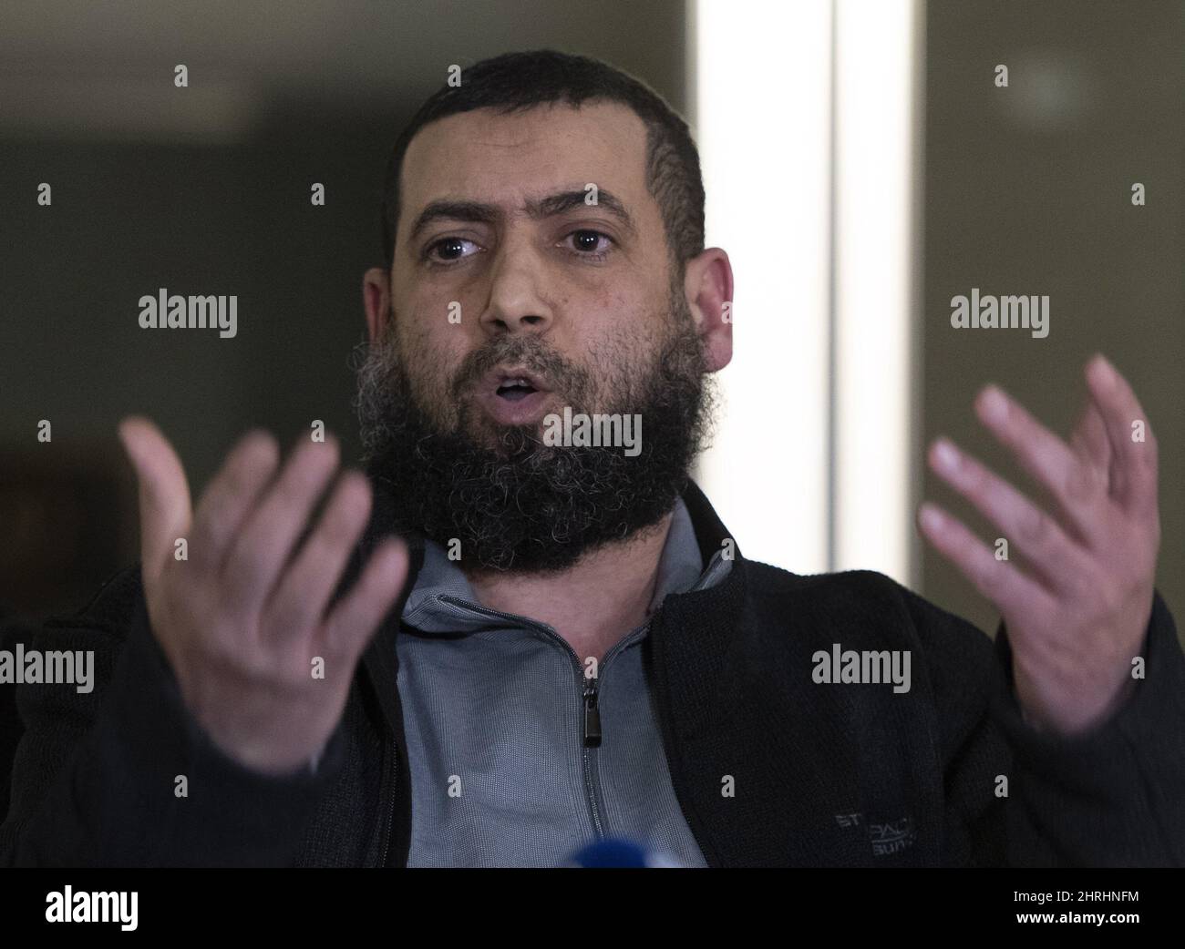 Said El-Amari, who was injured during mosque shooting, reacts to the ...