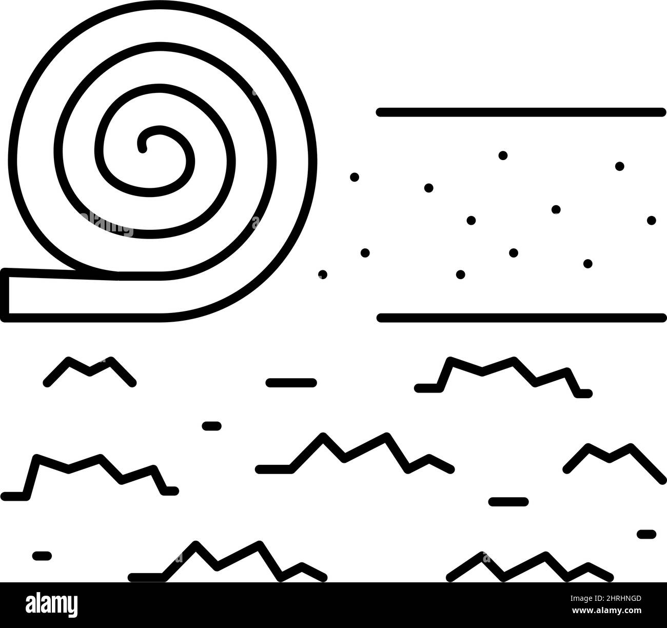 lawn installation line icon vector illustration Stock Vector Image ...