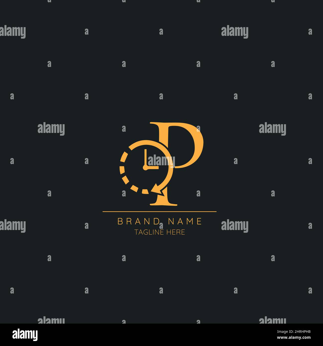 P delivery logo Stock Vector Images - Alamy