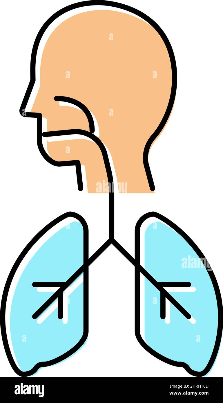 healthy lungs color icon vector illustration Stock Vector Image & Art ...