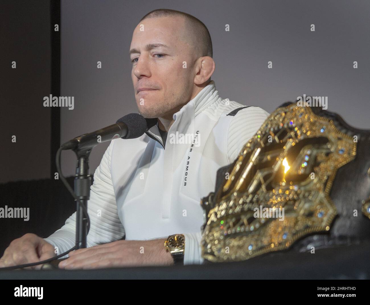 Georges St-Pierre, a two-division UFC champion announces his retirement ...