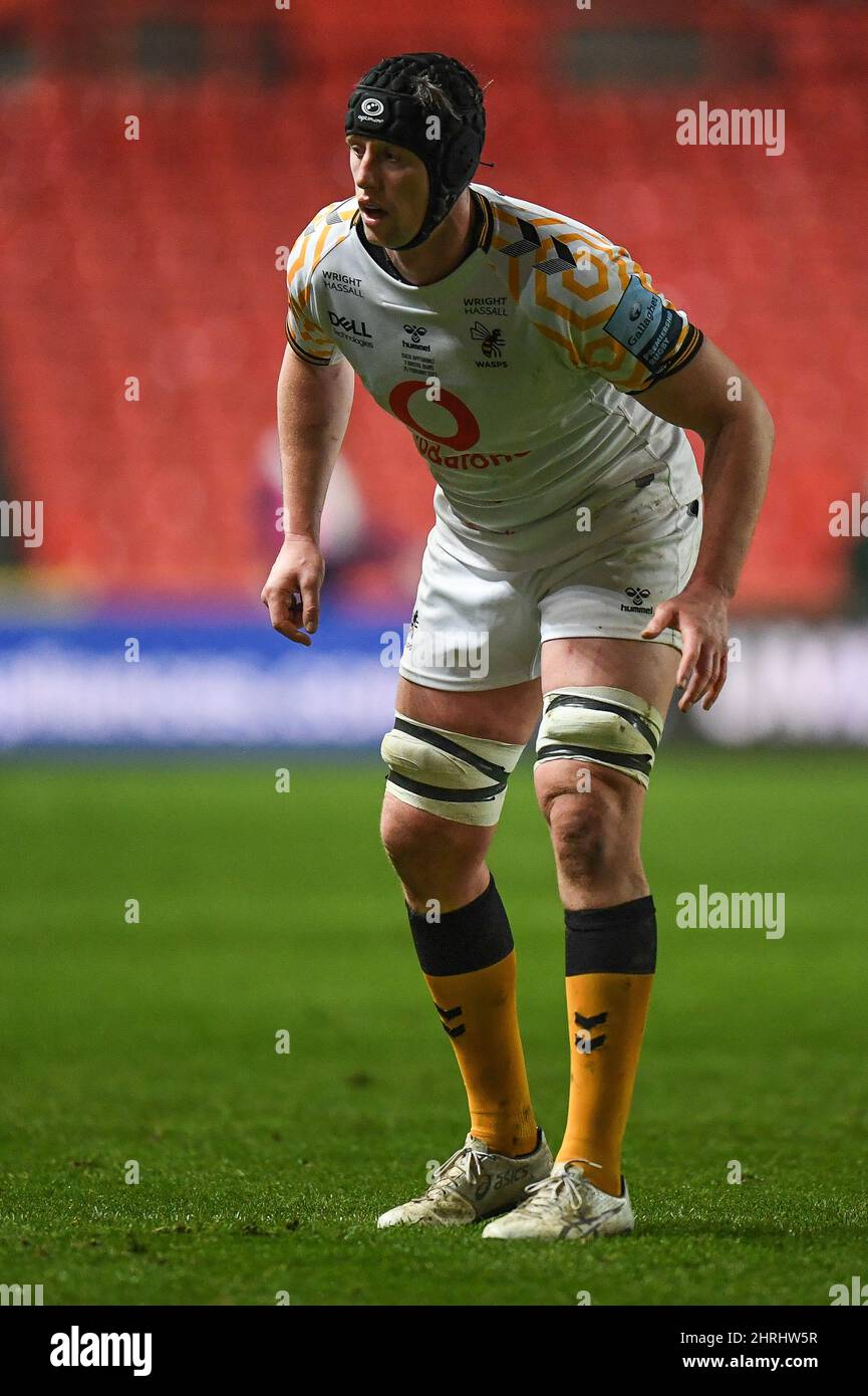 James Gaskell of Wasps Rugby, in action during the game Stock Photo - Alamy
