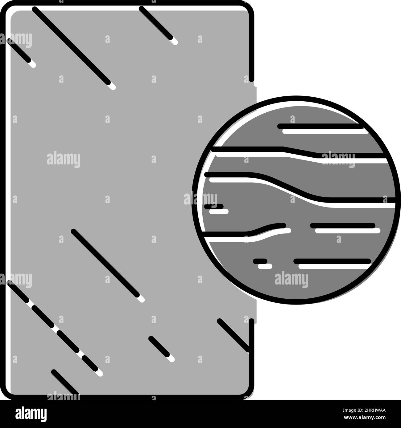 graphite mirror color icon vector illustration Stock Vector Image & Art ...