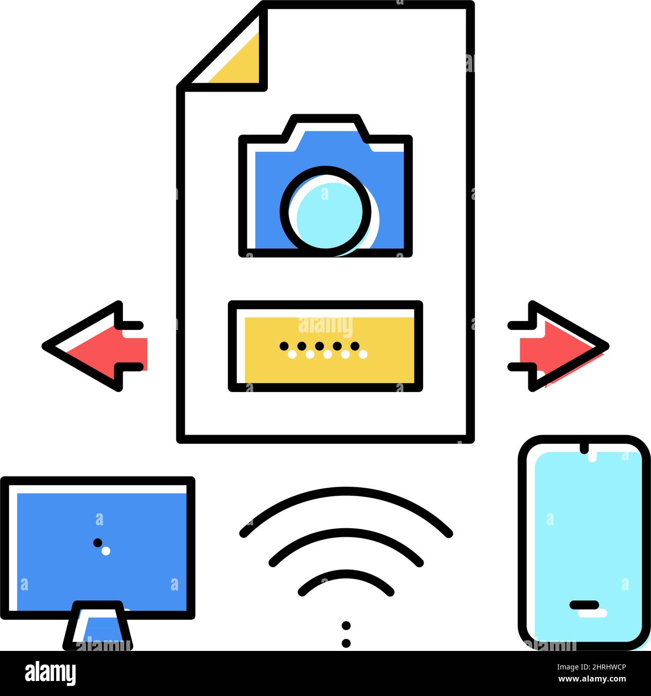 Devices photo exchange color hi-res stock photography and images - Alamy