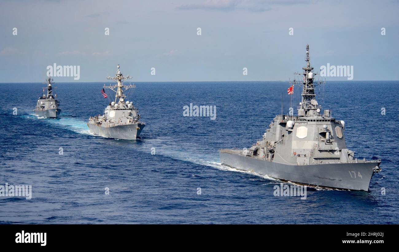 The Japan Maritime Self-Defense Force Kongo-class guided-missile ...