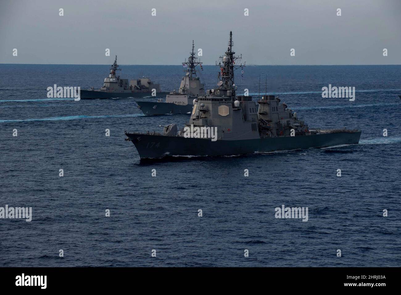 The Japan Maritime Self-Defense Force Kongo-class guided-missile ...