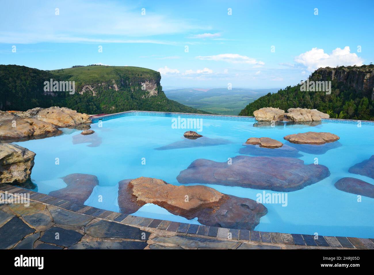 View from the pool to God's window, Mpumalanga province, South Africa ...