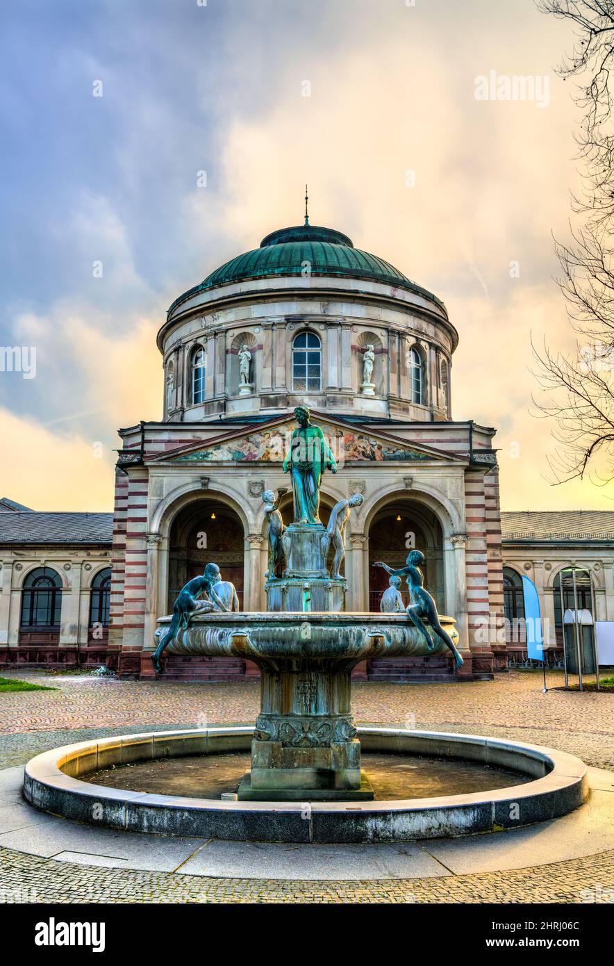 Hygieia Fountain at Therme Vierordtbad Baths in Karlsruhe, Germany ...