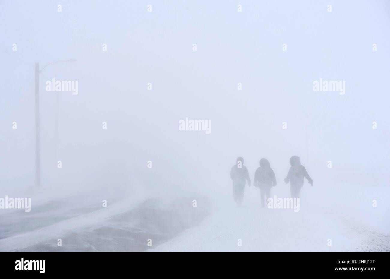 A winter storm hits Iqaluit, Nunavut on Thursday, March 7, 2019. The ...