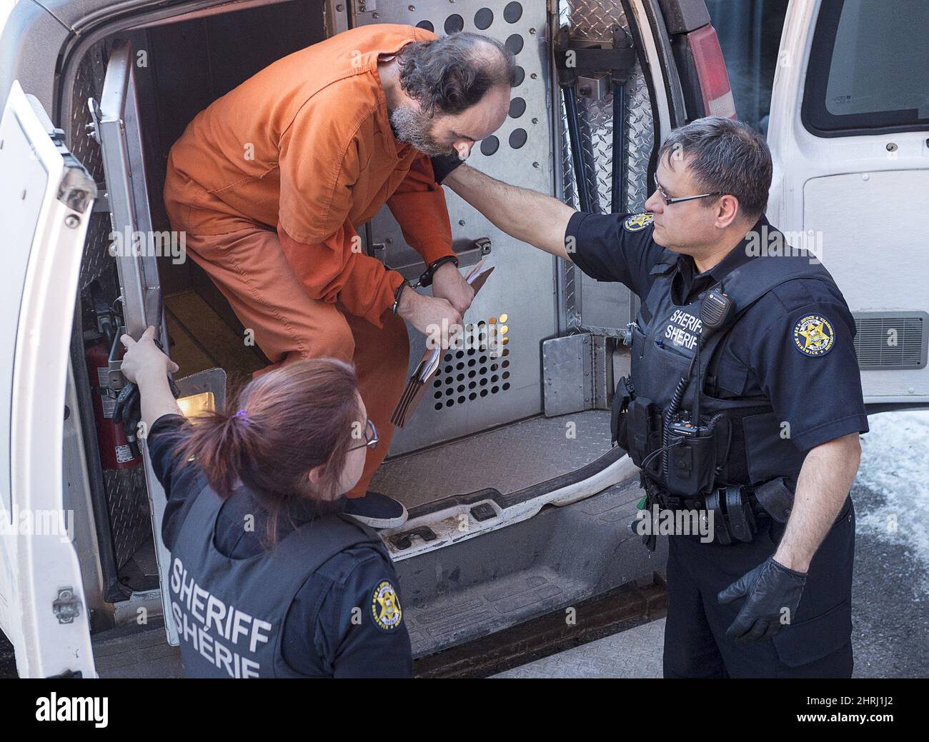 Matthew Vincent Raymond arrives at provincial court in Fredericton on ...