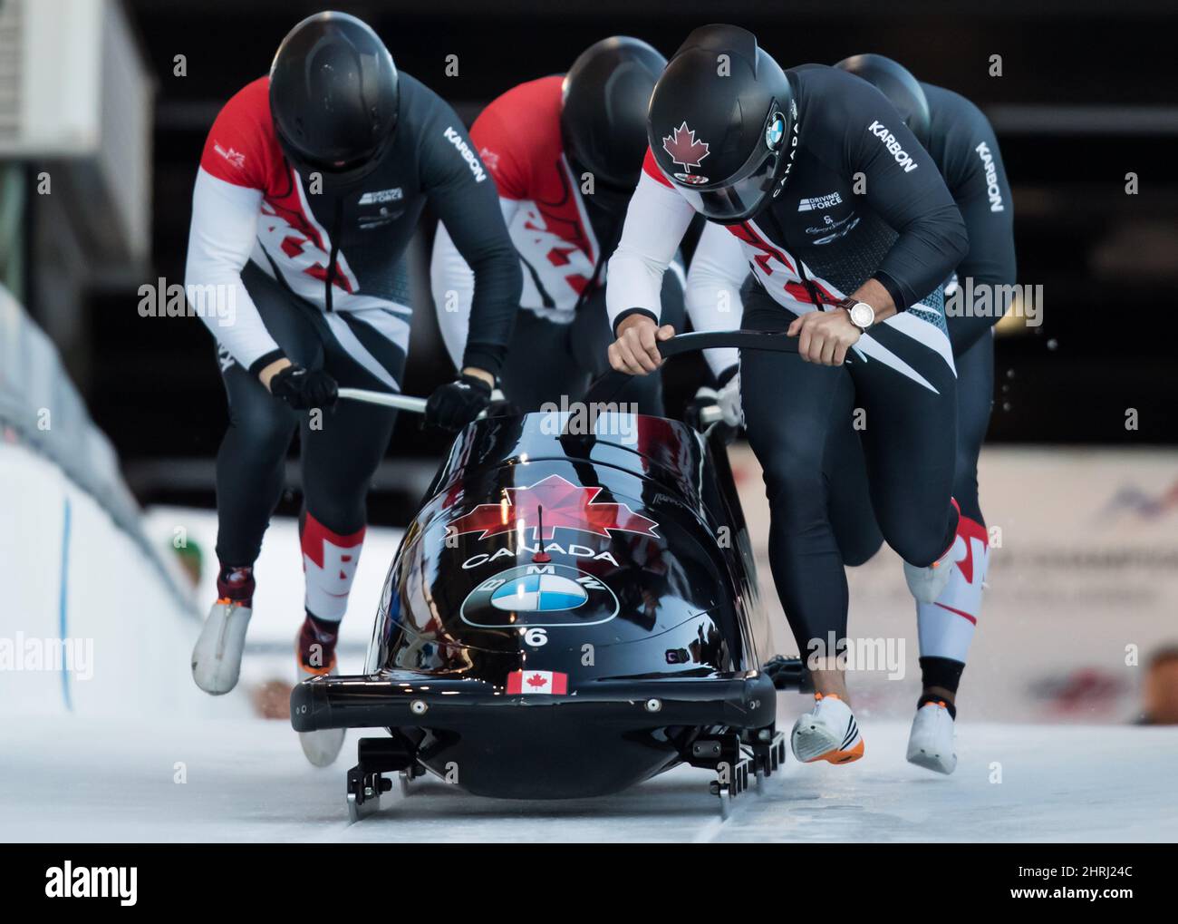 Canada's Chris Spring, William Auclair, Dexter Janke and Neville Wright ...