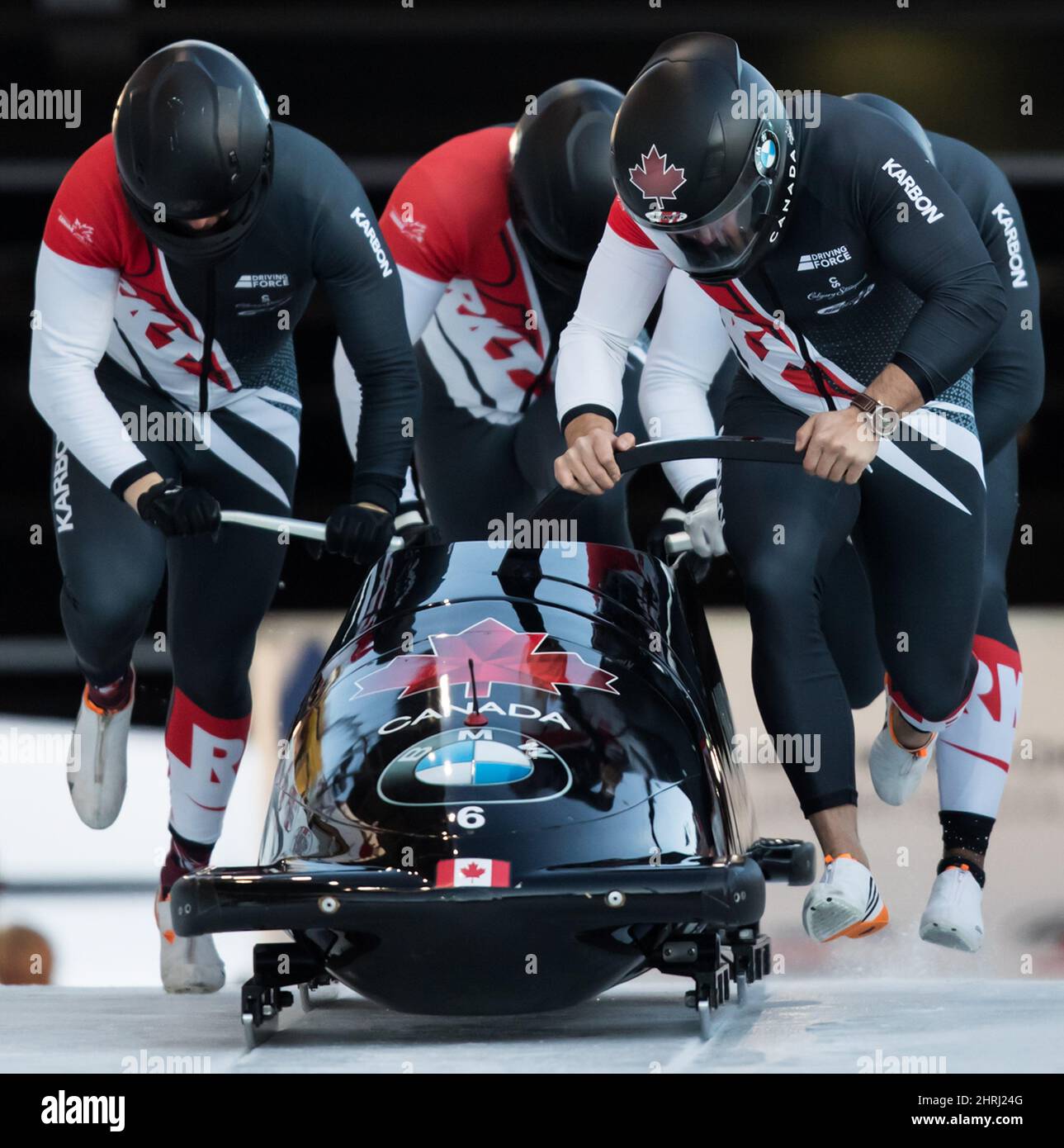 Canada's Chris Spring, William Auclair, Dexter Janke and Neville Wright ...