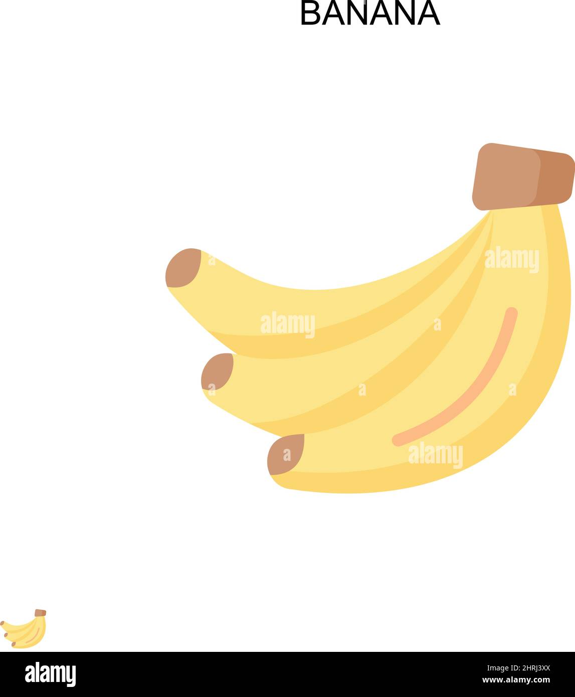 Simple banana hi-res stock photography and images - Alamy