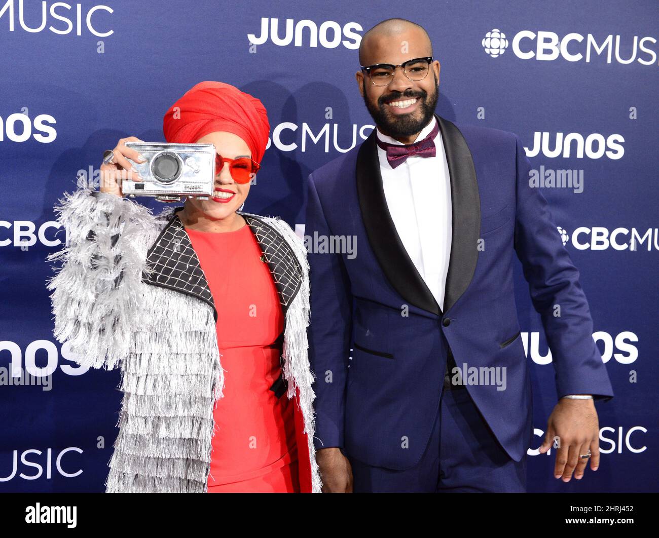 Telmary y Habansasana arrives on the red carpet at the Juno Awards in ...