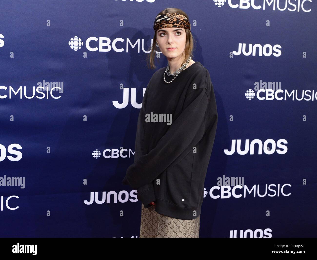 Bulow arrives on the red carpet at the Juno Awards in London, Ont ...