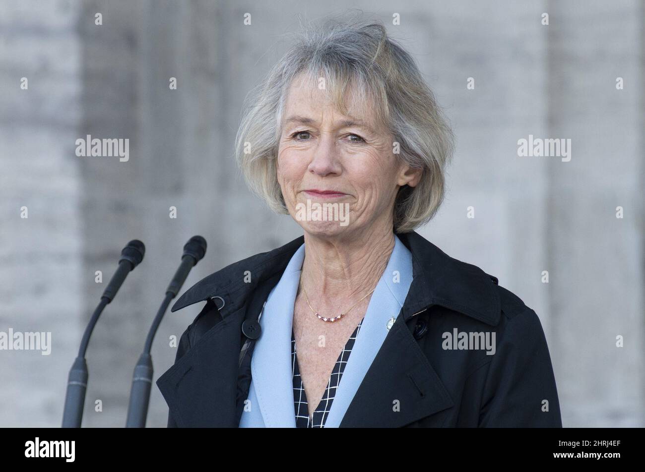 Joyce Murray speaks after being sworn in as the President of the ...