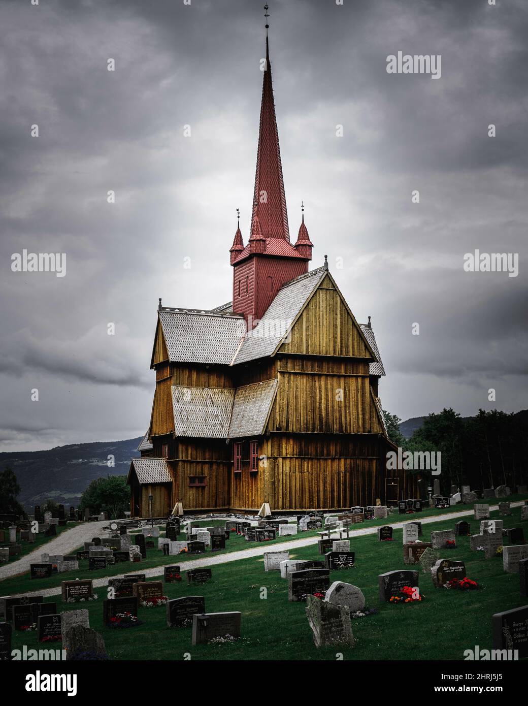 The Rennebu stave church in norway Stock Photo - Alamy