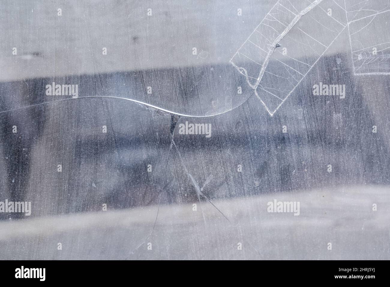 Destroyed glass after russian shots in window of civil people in ...