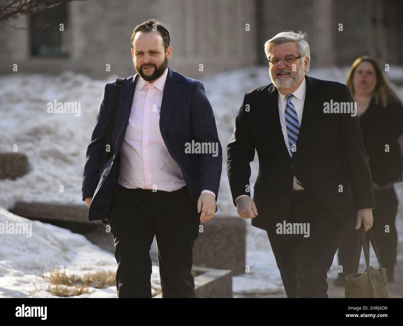 Joshua Boyle and his father Patrick Boyle arrive to court in Ottawa on ...