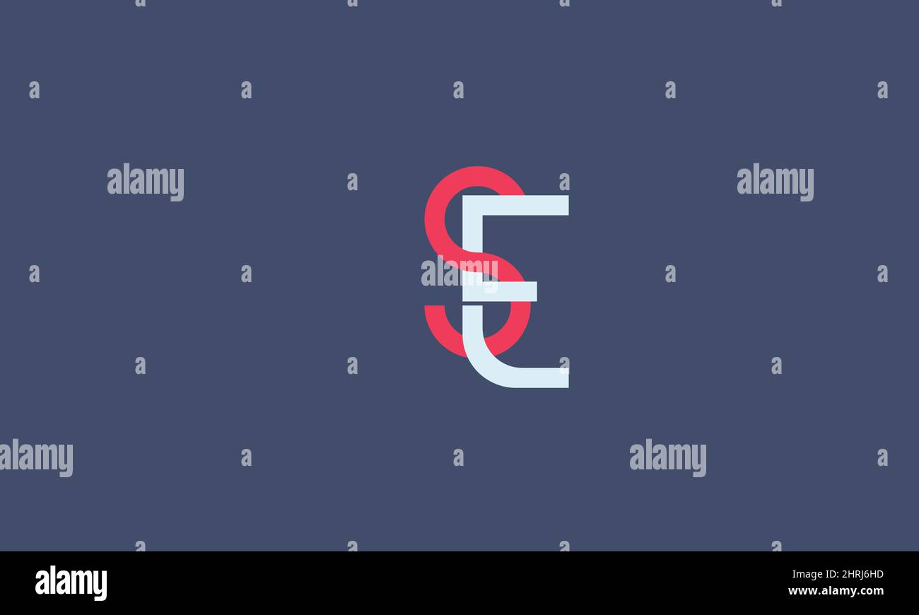 Alphabet letters Initials Monogram logo SE, ES, S and E Stock Vector ...
