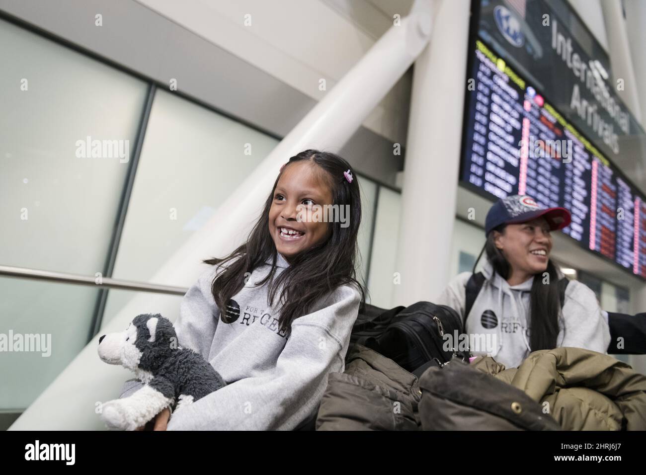 Vanessa Rodel and her seven-year-old daughter Keana leave Lester B ...