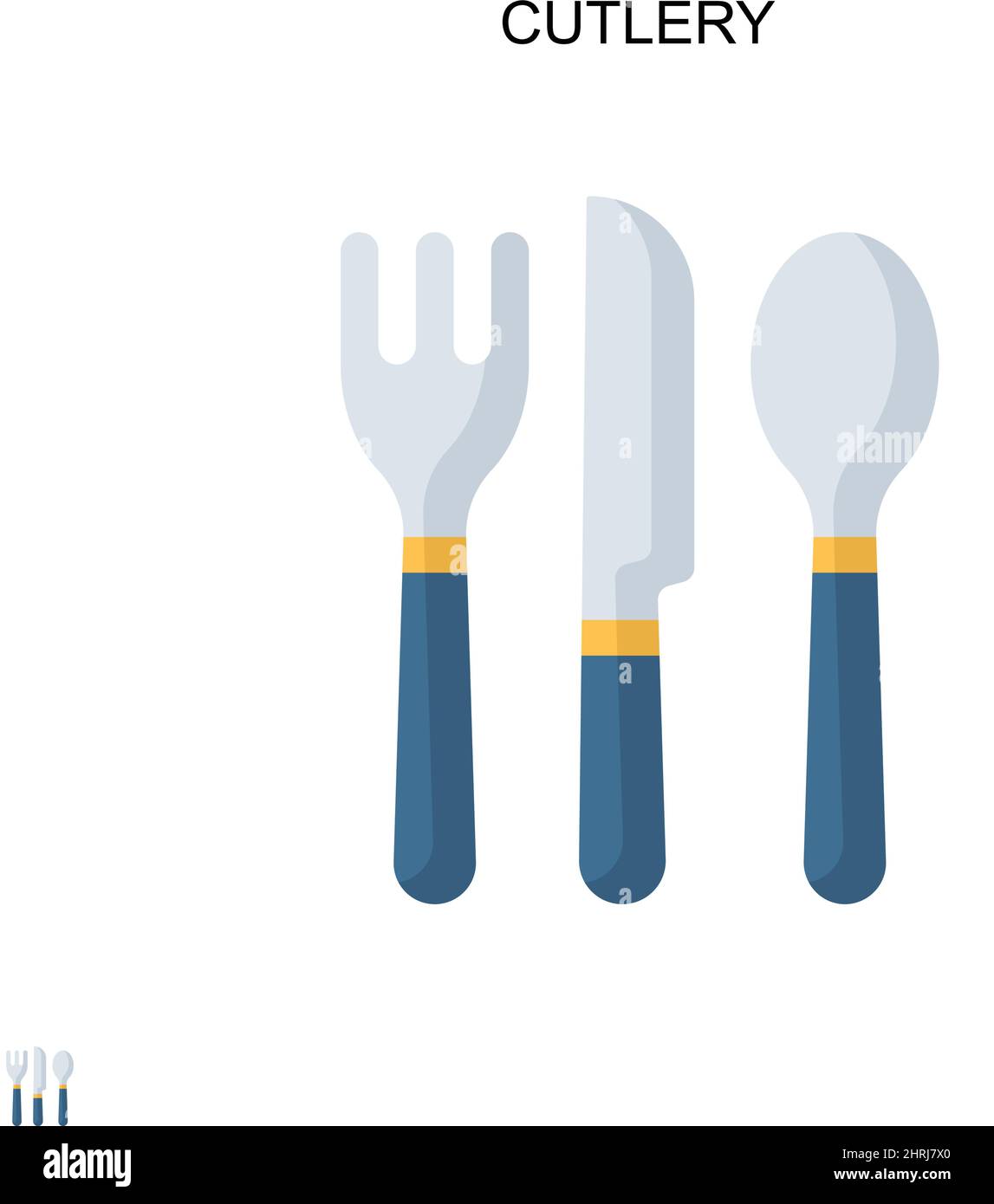 Cutlery Simple vector icon. Illustration symbol design template for web ...
