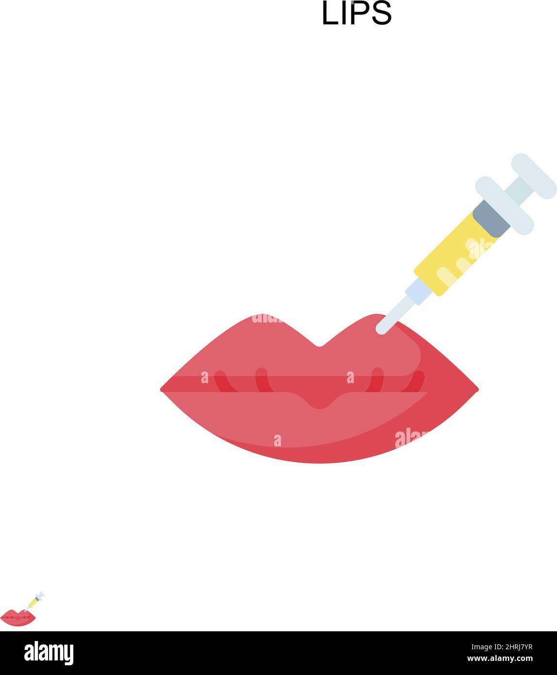 Applying lip gloss Stock Vector Images - Alamy