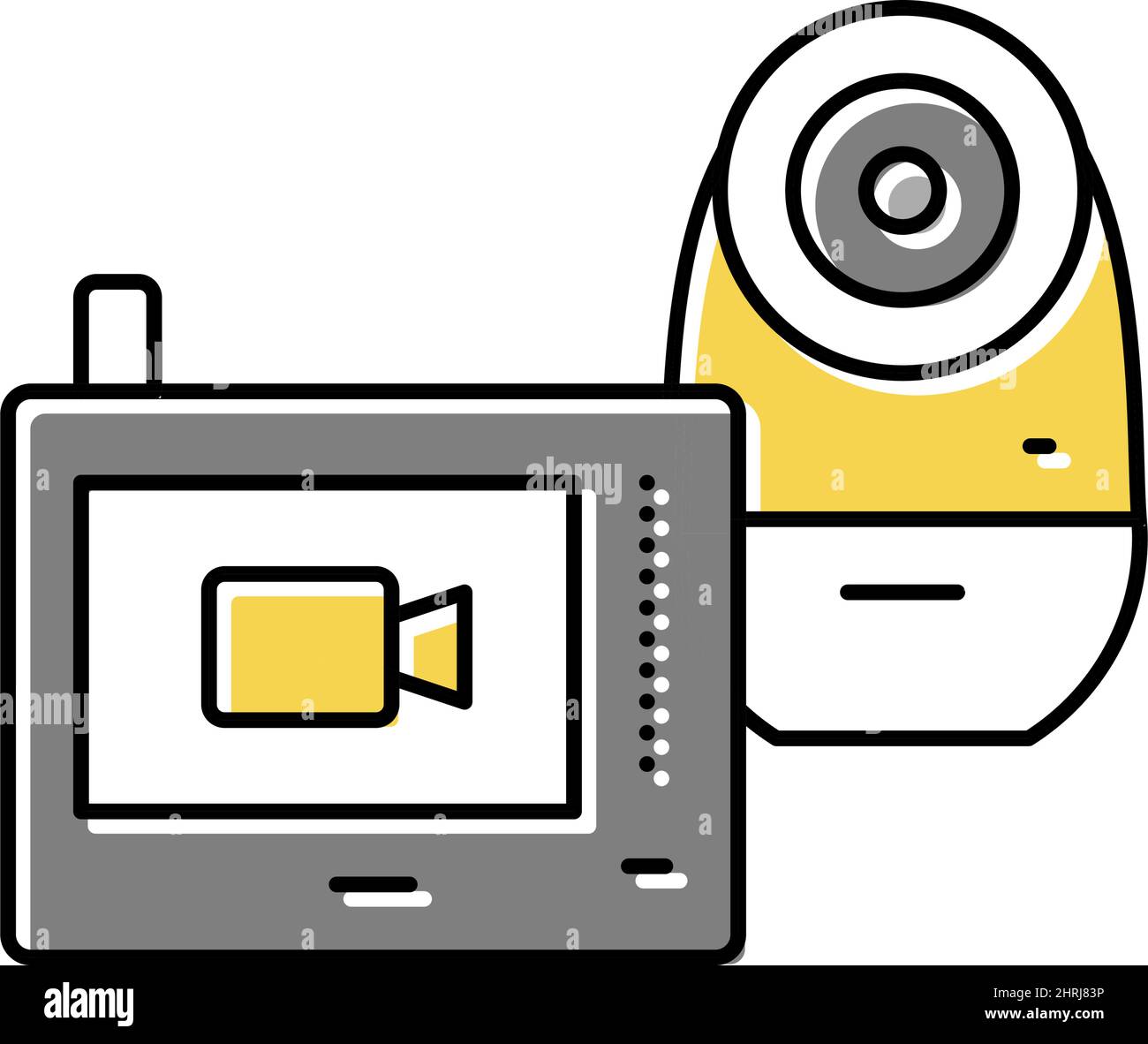 baby monitor color icon vector illustration Stock Vector Image & Art ...